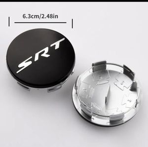 Other | Set 4 Dodge Hub Center Hell Cat Srt 63mm Wheel Caps Challenger ...